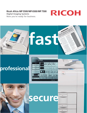 Ricoh Aficio MP 5500 Specifications | Manualzz