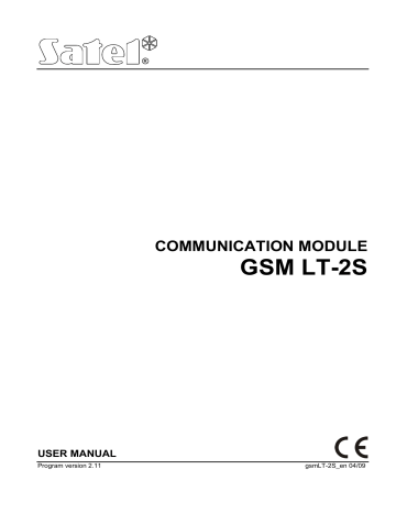 Communication module GSM LT-2S User Manual | Manualzz
