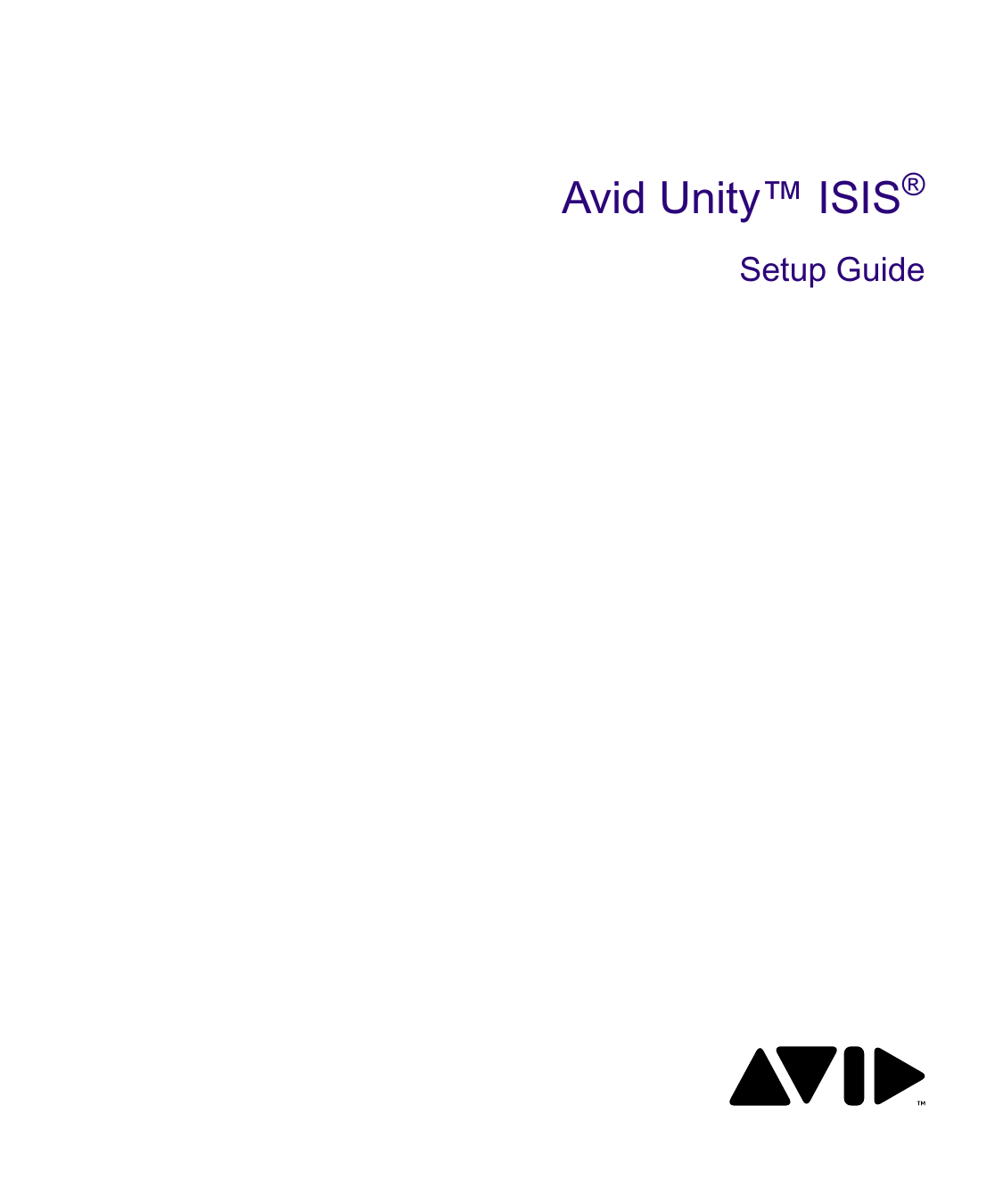 Avid Unity ISIS Setup Guide | Manualzz