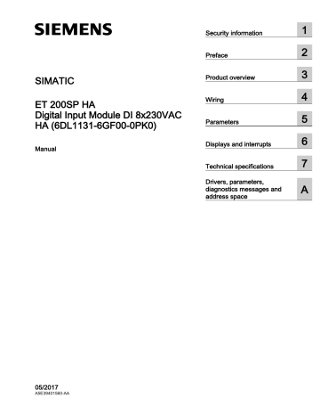 Siemens SIMATIC ET 200SP HA manual | Manualzz