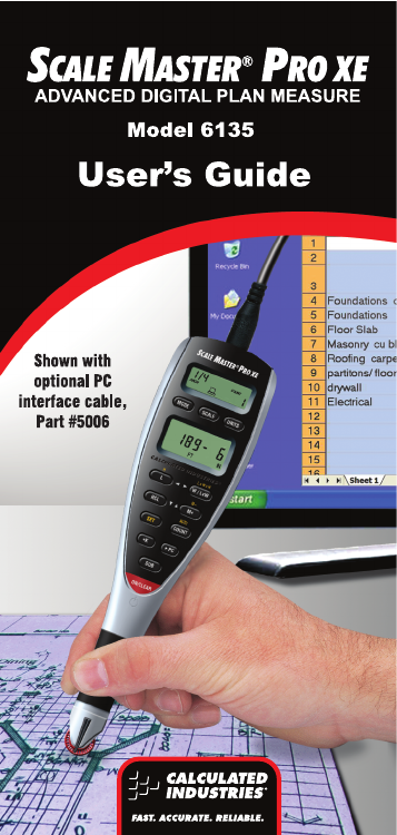 Calculated Industries Scale Master Pro XE 6135 User manual | Manualzz