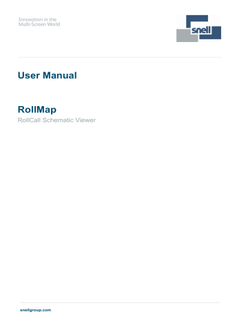 4. Configuring RollMap . GRASS VALLEY RollMap: RollCall Schematic Viewer | Manualzz