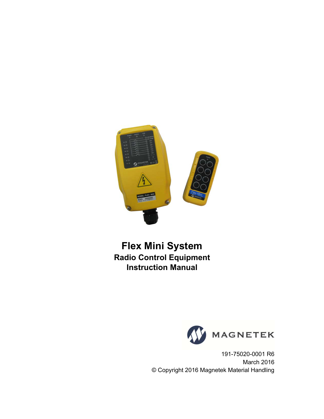 Magnetek FLEX MINI Instruction manual | Manualzz