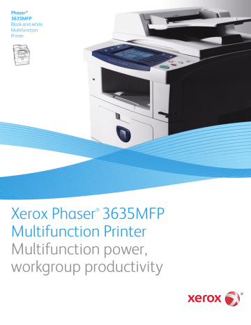 Xerox Phaser 3635MFP/X Specifications | Manualzz