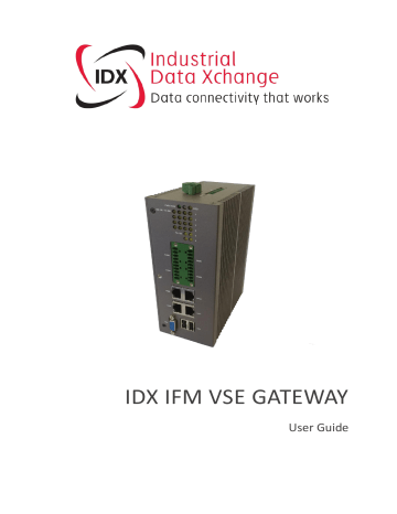 IDX ifm VSE Gateway User Guide | Manualzz