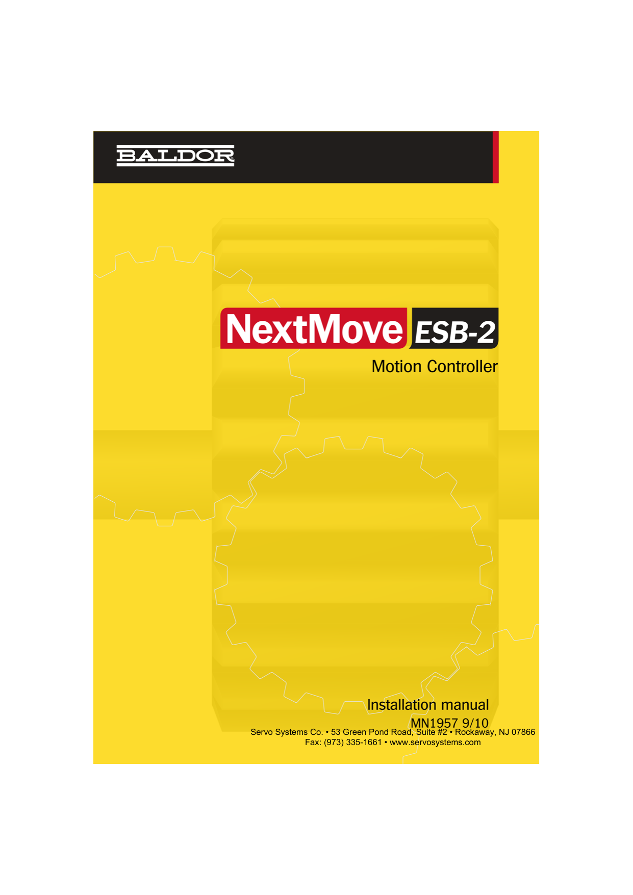 Baldor NextMove ESB-2 Installation manual | Manualzz