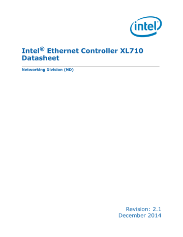Intel® Ethernet Controller XL710 Datasheet | Manualzz