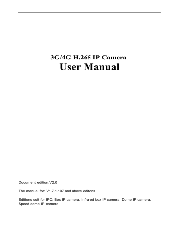 3G/4G IP camera User Manual | Manualzz