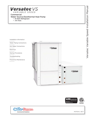 Versatec VS Installation Manual | Manualzz