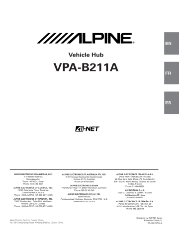 ALPINE VPA B211A Owner's Manual | Manualzz