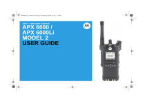 APX 6000, APX 6000Li User Guide | Manualzz