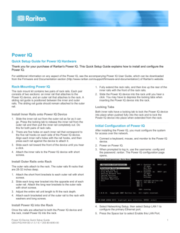 Power IQ Quick Setup Guide | Manualzz