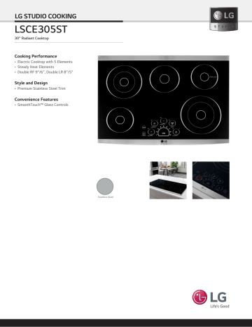 LG LSCE305ST Specification | Manualzz