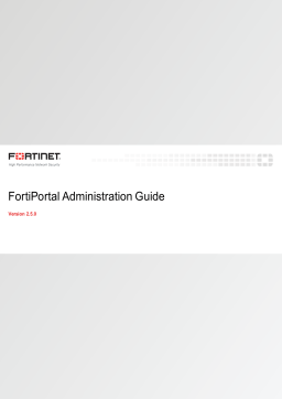 Fortinet FortiPortal - Administrator's Guide, Data Sheet, User manual