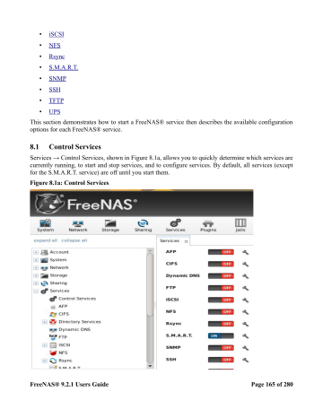 FreeNAS 9.2.1 RELEASE Users Guide | Manualzz