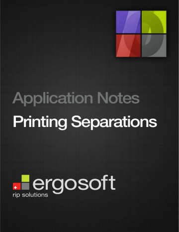 ErgoSoft RIP - Printing Separations | Manualzz