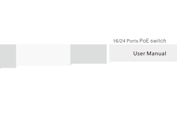 PoE switch 16/24 Ports User Manual | Manualzz