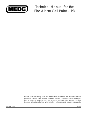 Fire Alarm Call Point PB Technical Manual | Manualzz