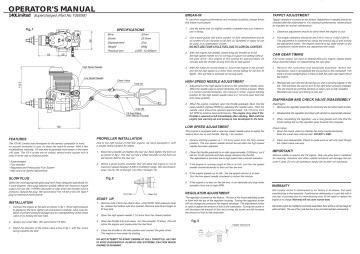 YS 140 Limited Supercharged Operator's Manual | Manualzz