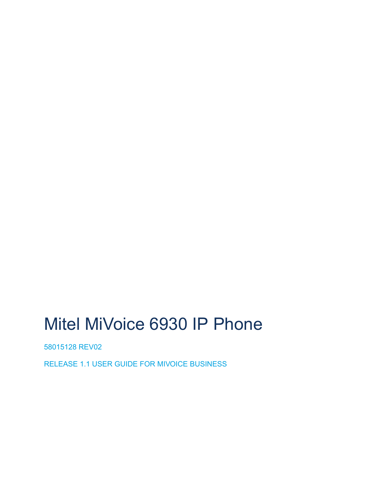 MiVoice 6930 IP Phone User Guide | Manualzz