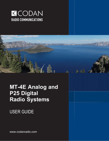 Codan MT-4E Analog and P25 Digital Radio Systems User Guide | Manualzz
