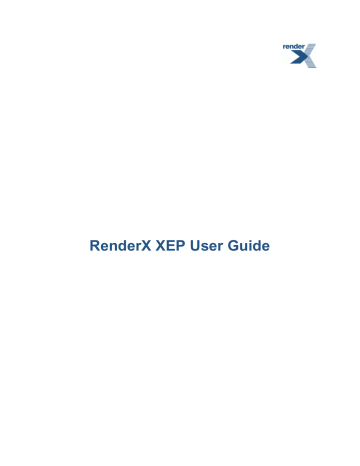 RenderX XEP User Guide | Manualzz