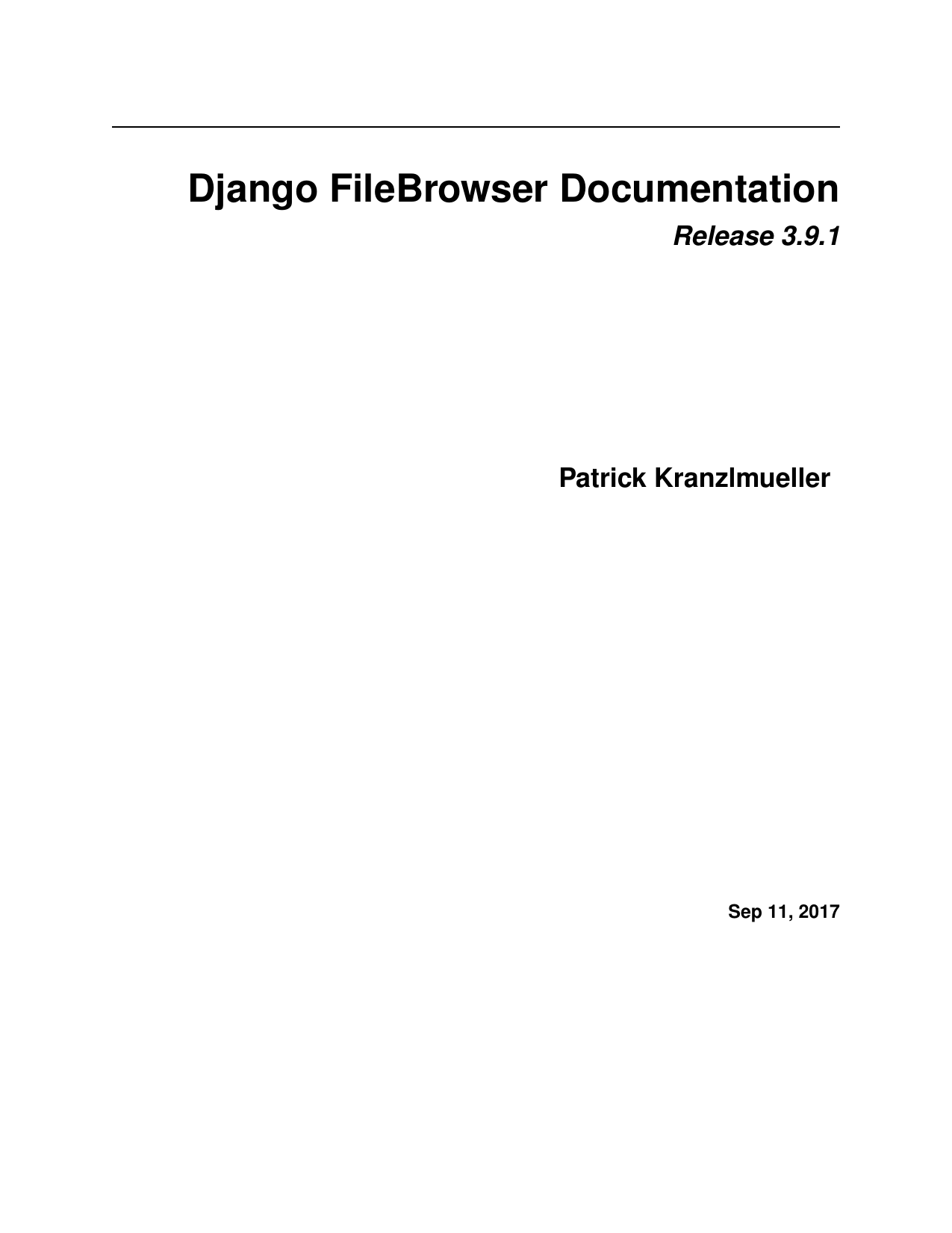 Django FileBrowser Documentation | Manualzz