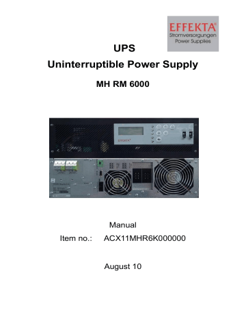 Effekta MH RM 6000 manual | Manualzz