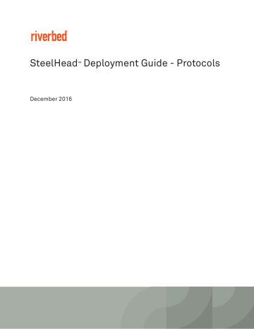SteelHead Deployment Guide - Protocols | Manualzz