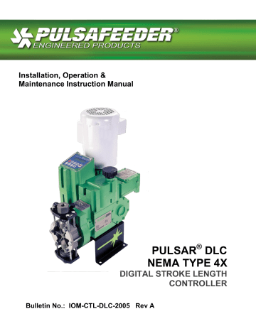 Pulsafeeder Pulsar DLC Control Owner's Manual | Manualzz