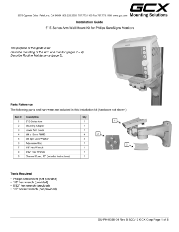 GCX Mounting Assembly Installation Guide | Manualzz