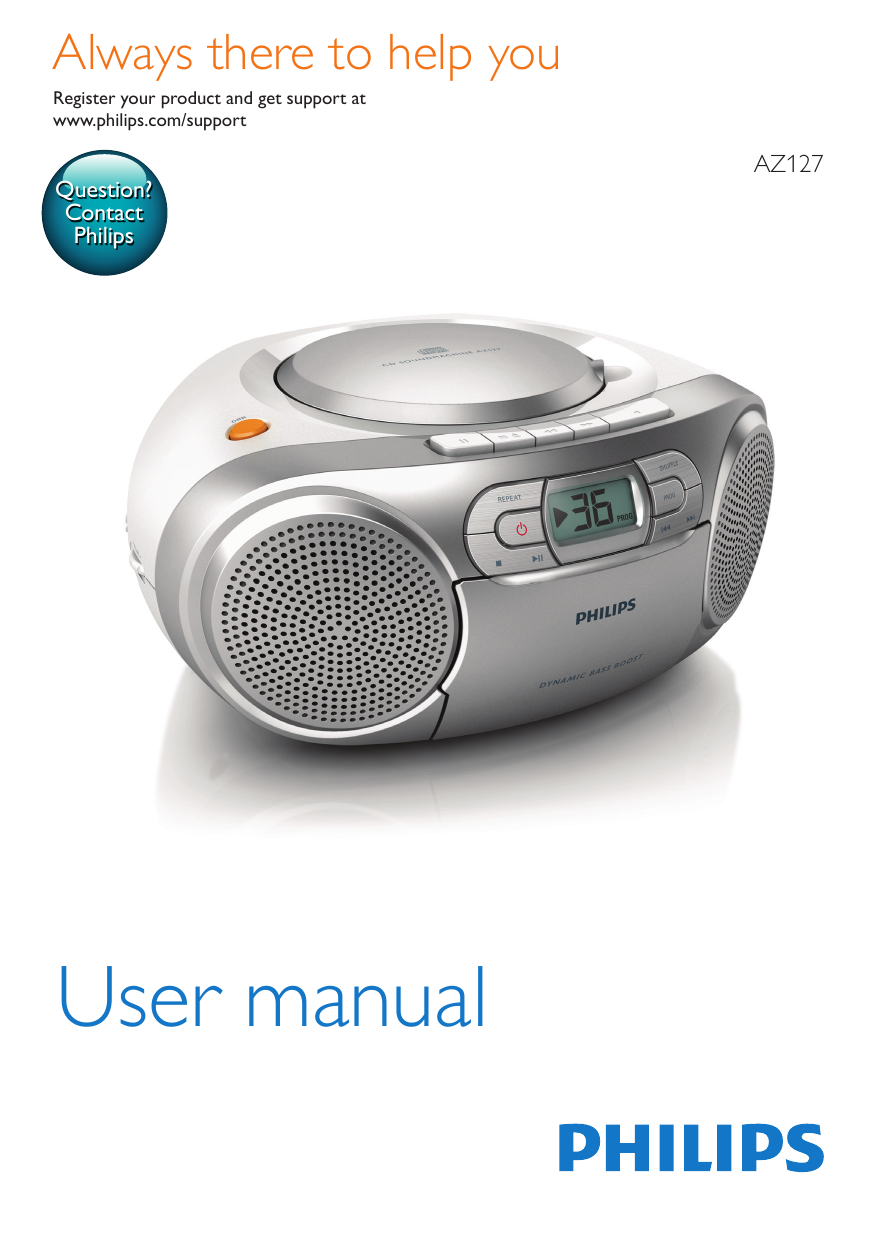 Philips AZ127/12 User manual | Manualzz