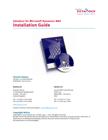 Zetadocs for NAV Installation Guide | Manualzz