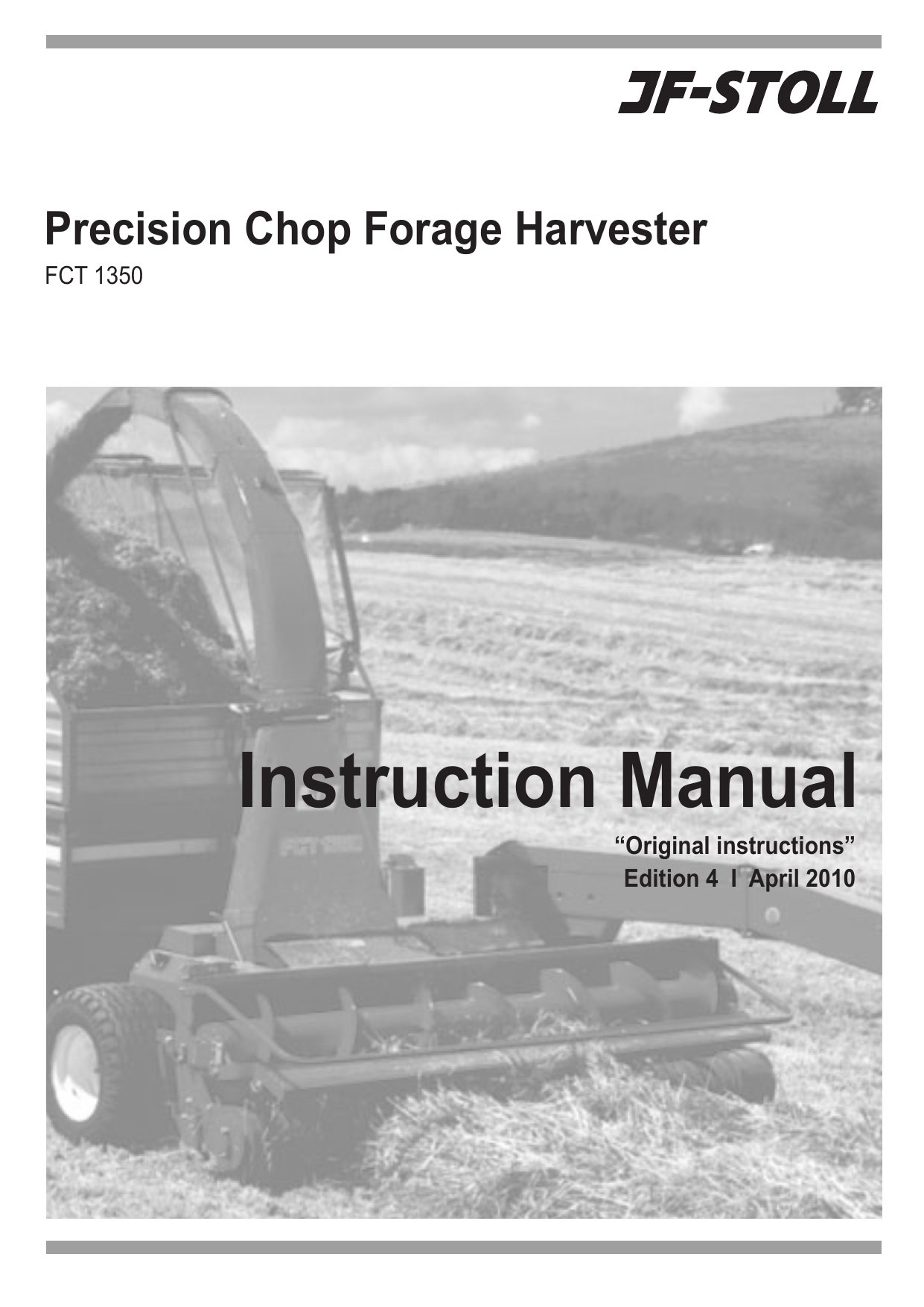 Kongskilde JF Forage Harvesters Owner's Manual | Manualzz