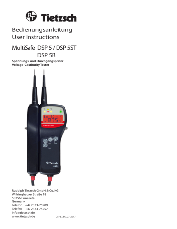 Tietzsch MultiSafe DSP 5 User Instructions | Manualzz
