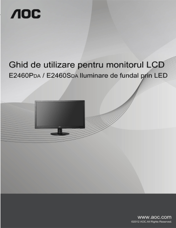 AOC E2460 PDA, SDA Monitor LCD Ghid de utilizare | Manualzz