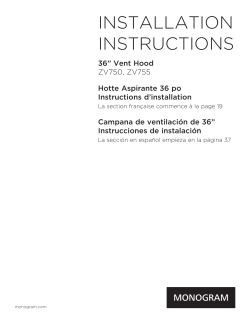 GE Monogram ZV750SPSS - Especificación, Manual de usuario | manualzz.com