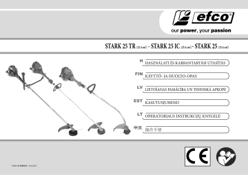 Efco STARK 25 / STARK 2500 T Brushcutter Omaniku manuaal | Manualzz