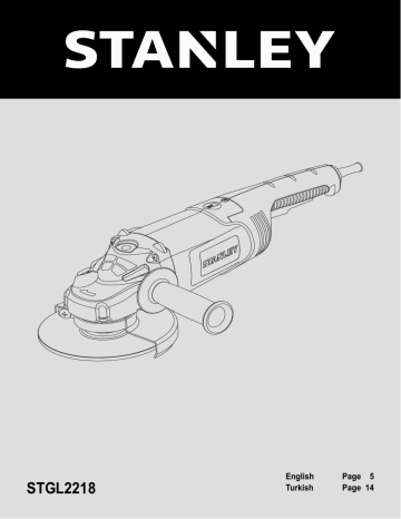 STANLEY Angle Grinder STGL2218 User Manual | Manualzz