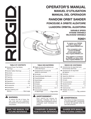 RIDGID R2601 Operator's Manual | Manualzz