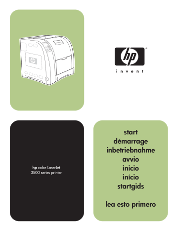 HP Color LaserJet 3500 Printer series Getting Started Guide | Manualzz