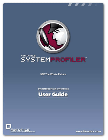 System Profiler Enterprise User Guide | Manualzz