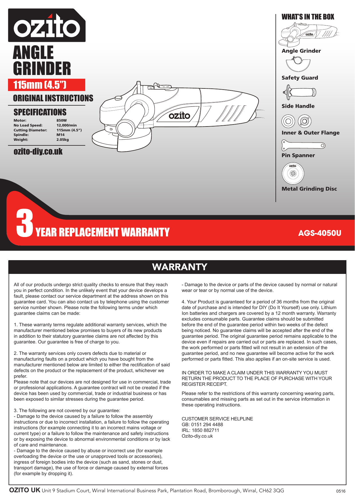 Ozito Angle Grinder Spare Parts | Reviewmotors.co