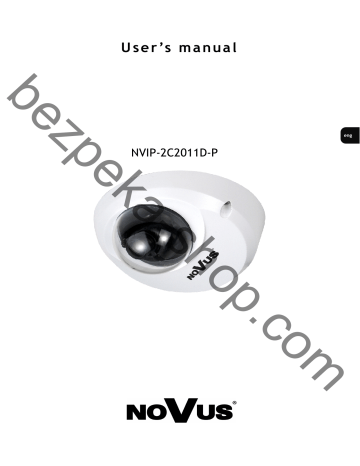 Novus NVIP-2C 2011D-P User's manual | Manualzz