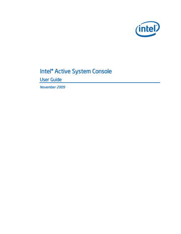 Intel Active System Console User Guide | Manualzz
