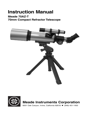 Meade 70AZ-T User manual | Manualzz