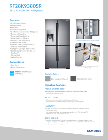 Samsung RF28K9380SR 4-Door Flex Installation guide | Manualzz