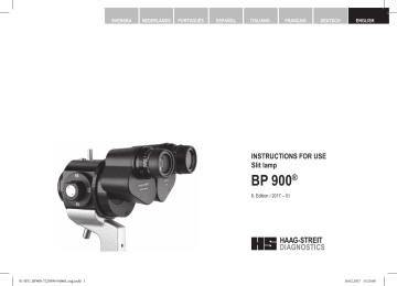 HAAG-STREIT BP 900 Instructions for Use | Manualzz