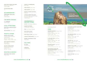 Kelloholm & Sanquhar Local Amenities Guide | Manualzz