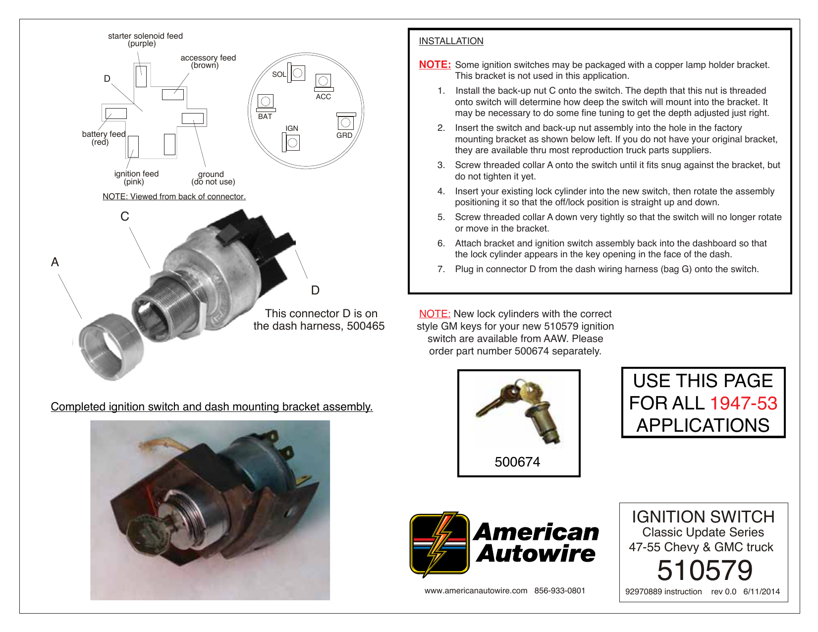 Universal Ignition Switch Wiring Diagram Diagram Board